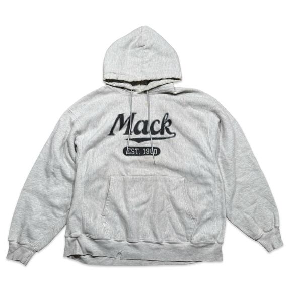 Shirts | Vintage Mack Trucks Gray Champion Heavyweight Hoodie | Poshmark